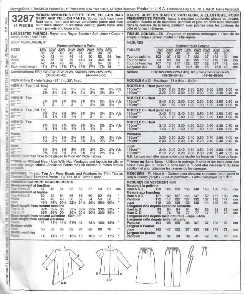 Sale!! WOMENS SEWING PATTERN | Sew Woman Clothes Clothing | Top Skirt ...