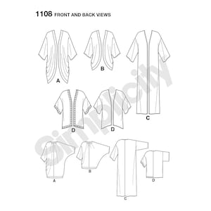 KIMONO SEWING PATTERN | Sew Womens Clothes Clothing | Wrap Shawl ...