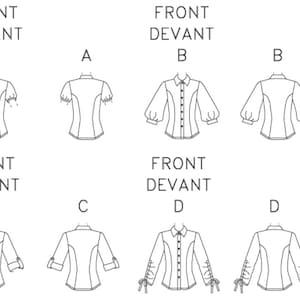 SHIRT SEWING PATTERN Sew Womens Clothes Clothing - Etsy