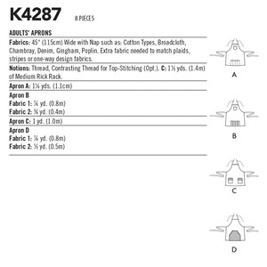 APRON SEWING PATTERN Make Mens Womens Smock Craft Work Full | Etsy