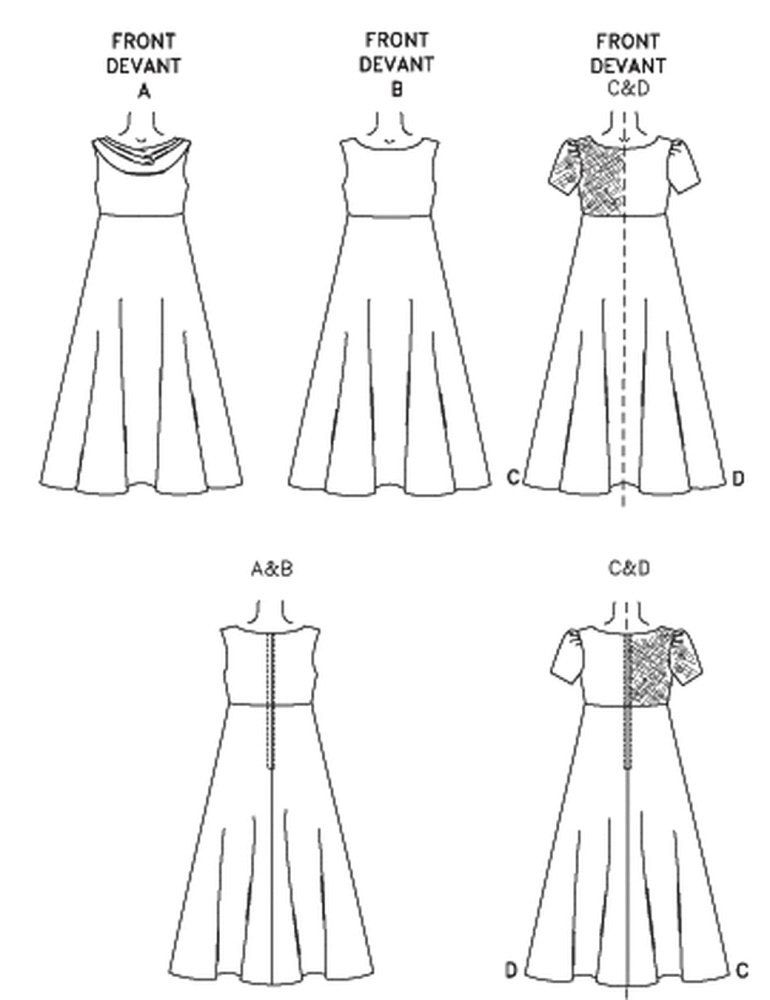 Formal DRESS SEWING PATTERN Make Tween Teen Girls Clothes | Etsy