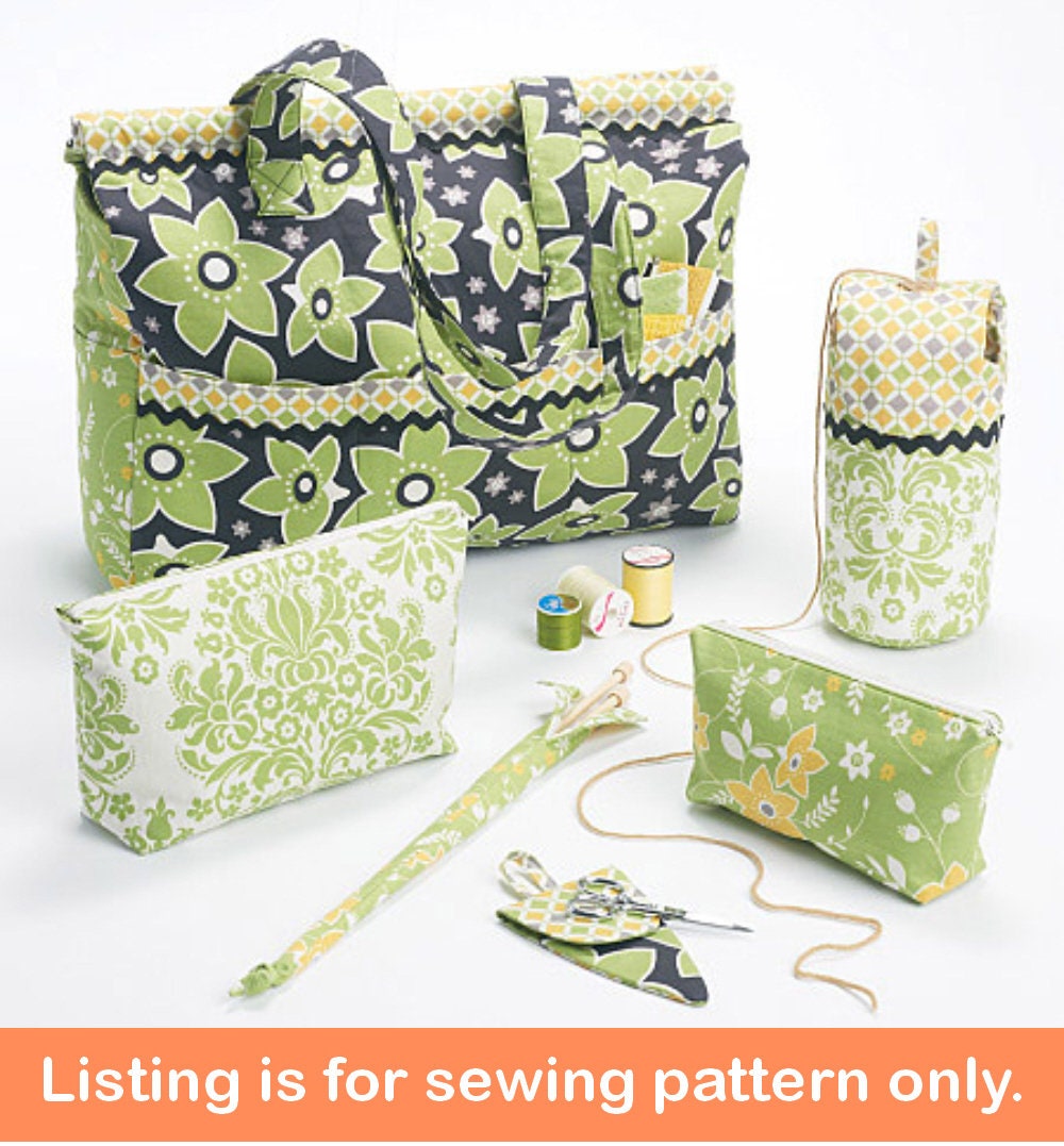BAG SEWING PATTERN Sew Womens Tote Handbag Sewing Organizer - Etsy