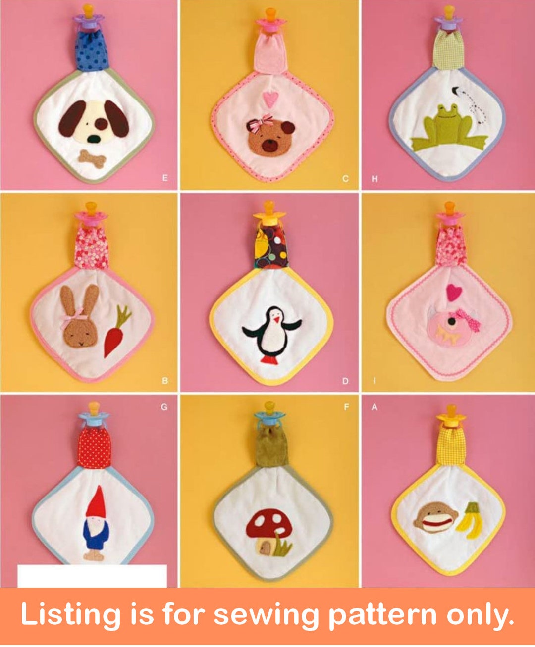 BINKY BLANKET Sewing PATTERN | Sew Girls Boys Infant Newborn Small ...