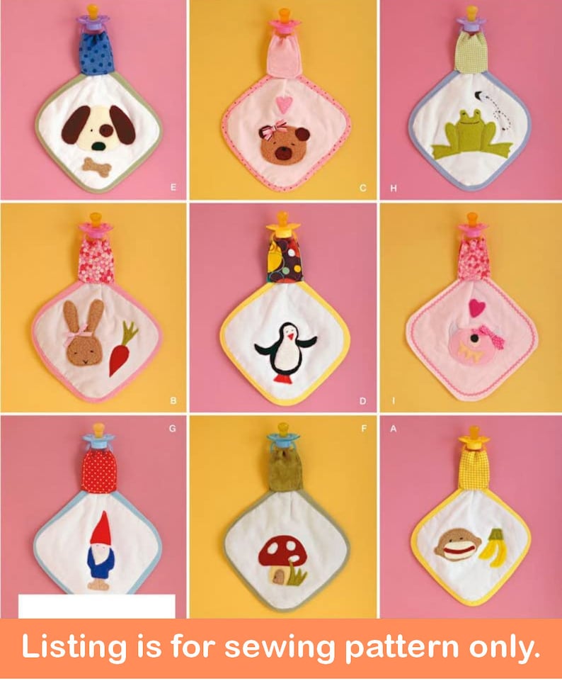 BINKY BLANKET Sewing PATTERN Sew Girls Boys Infant Newborn - Etsy