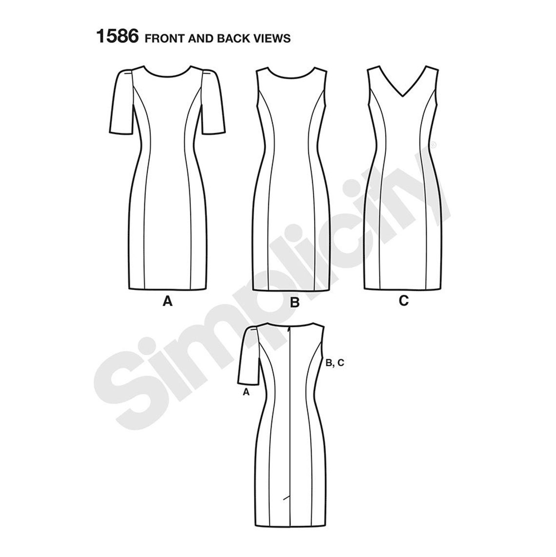 DRESS SEWING PATTERN | Sew Womans Clothes Clothing | Formal Party Dress ...