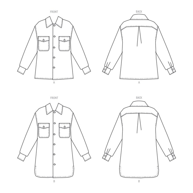 SHACKET SEWING PATTERN Sew Matching Mens Women Boys Girls - Etsy