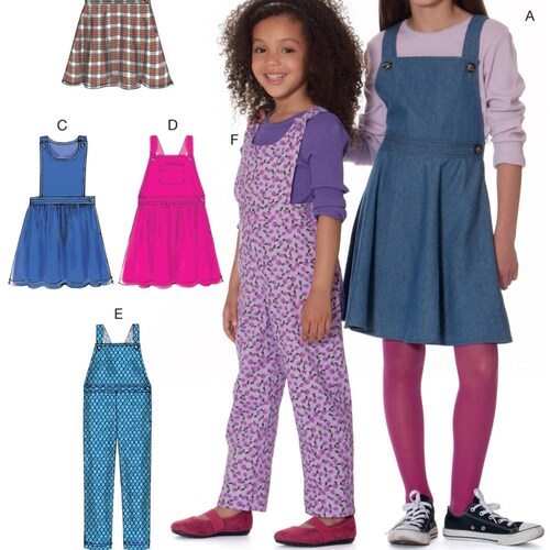 EASY SEWING PATTERN Make Girls Clothes Simple Kids Long - Etsy