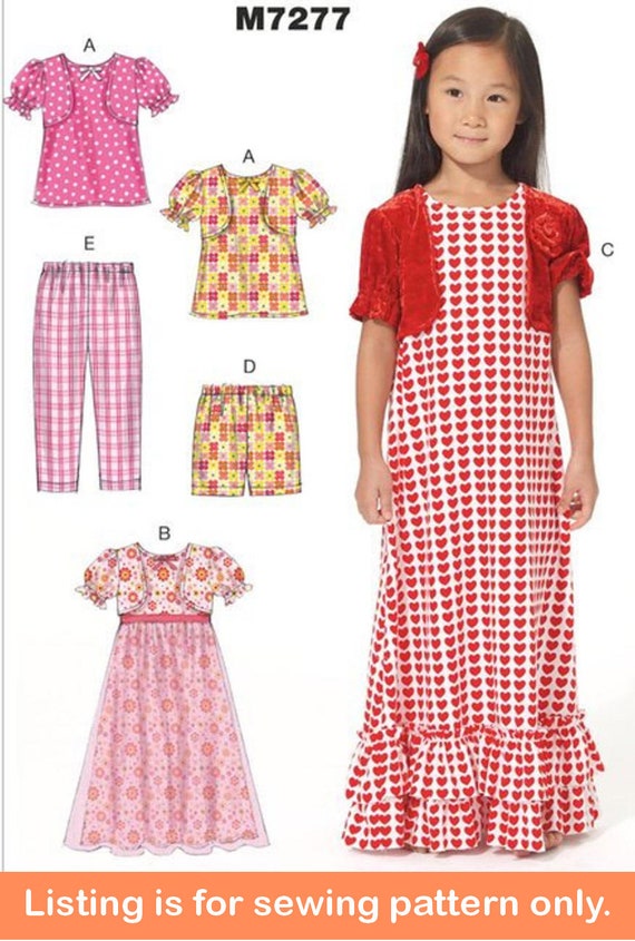 GIRLS SEWING PATTERN Make Spring Summer Clothes Clothing - Etsy