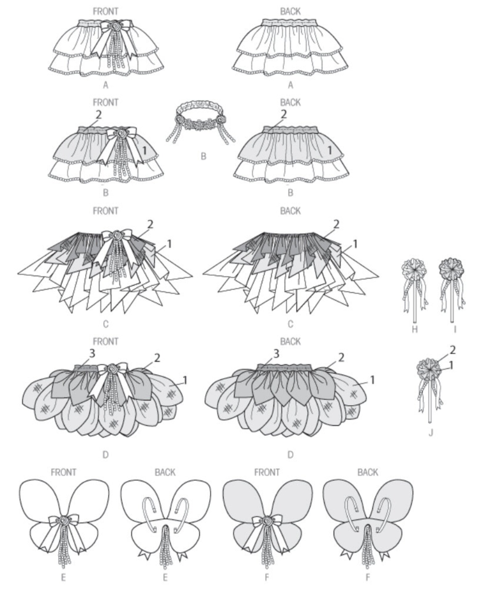 COSTUME SEWING PATTERN | Make Halloween Carnival Outfit | Girls Fairy ...