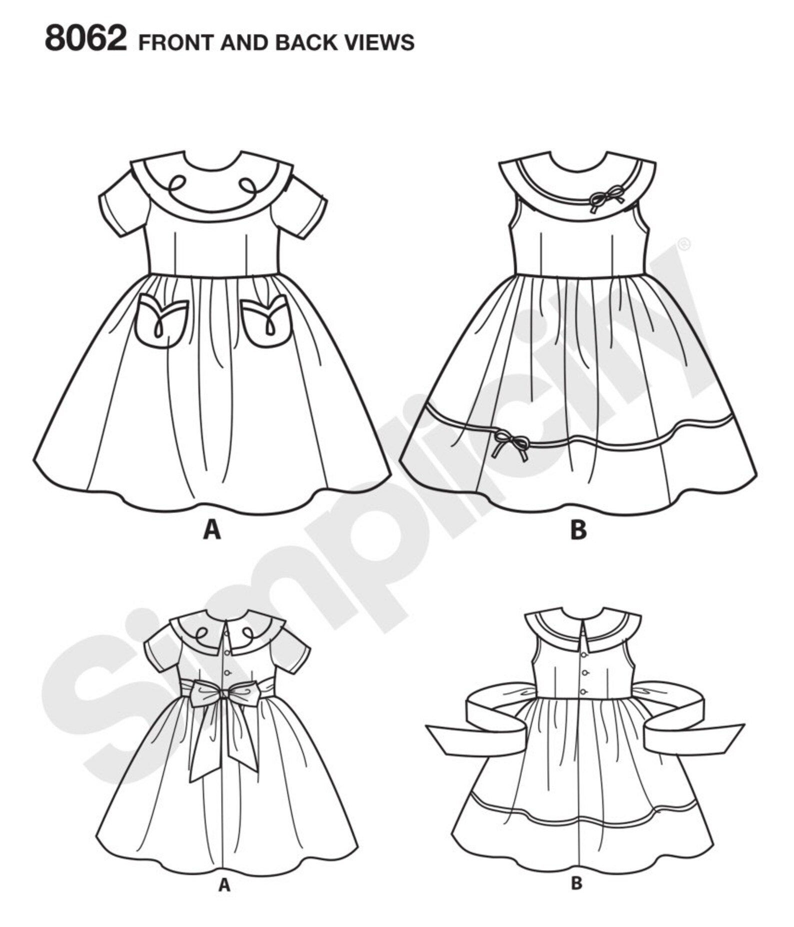 Vintage Style DRESS SEWING PATTERN Make Girls Clothes | Etsy