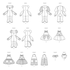 STUFFED ANIMAL Sewing PATTERN | Sew Large 15" Soft Plush Toy | Teddy ...