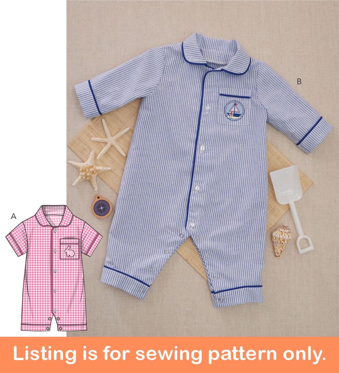JUMPSUIT SEWING PATTERN | Sew Baby Clothes Infant Clothing | Boys Girls ...