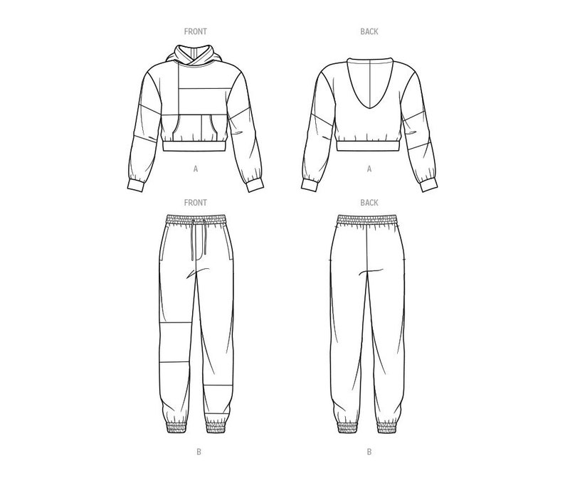 SWEATSUIT SEWING PATTERN | Sew Boys Girls Clothes Clothing | Sweatpants ...