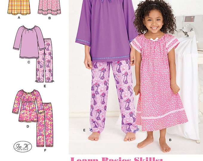 EASY SEWING PATTERN Make Girls Clothes Simple Kids Long - Etsy