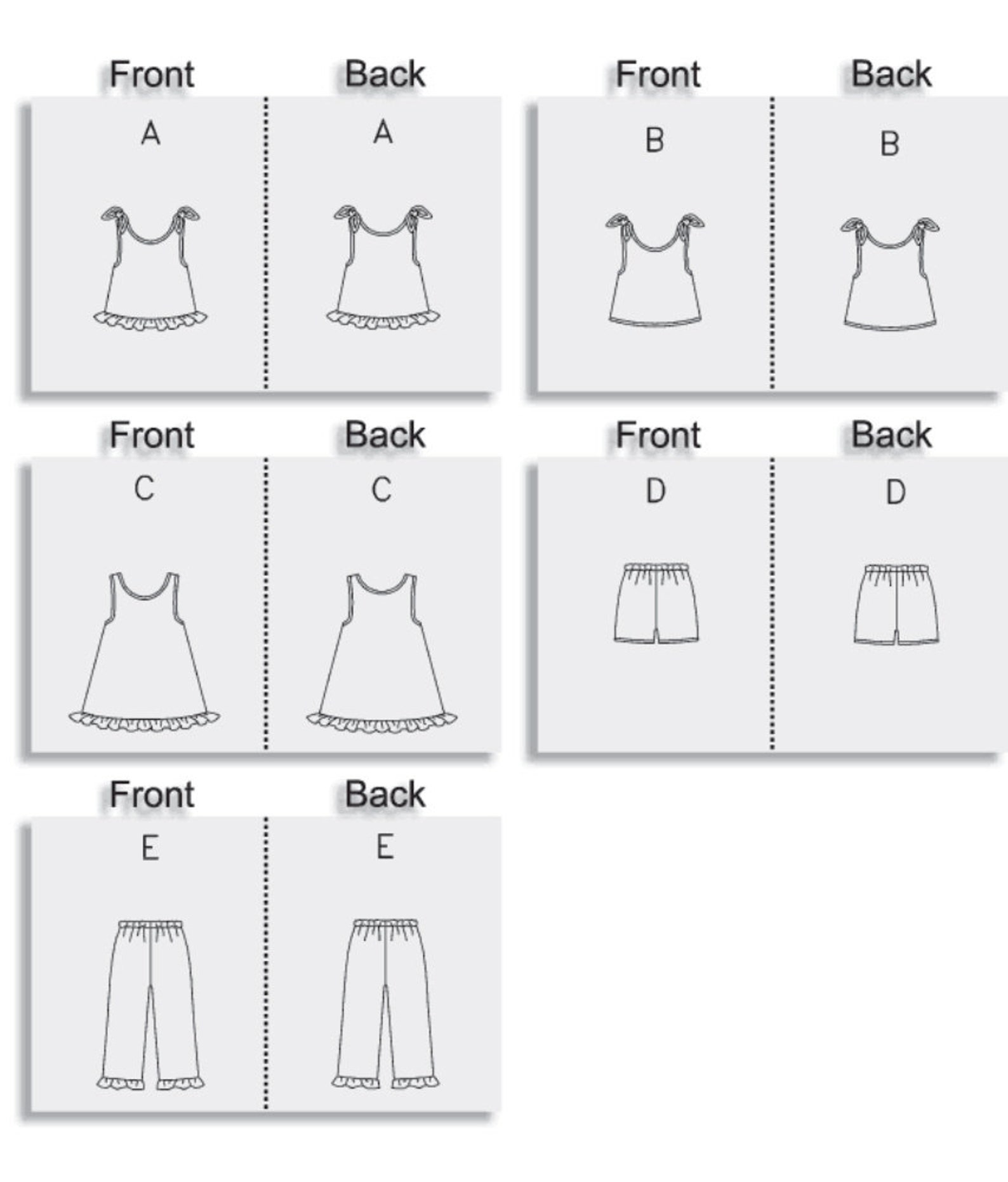 GIRLS SEWING PATTERN Make Summer Clothes for Kids Toddler | Etsy