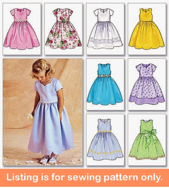DRESS SEWING PATTERN Make Girls Clothes Kids Clothing - Etsy