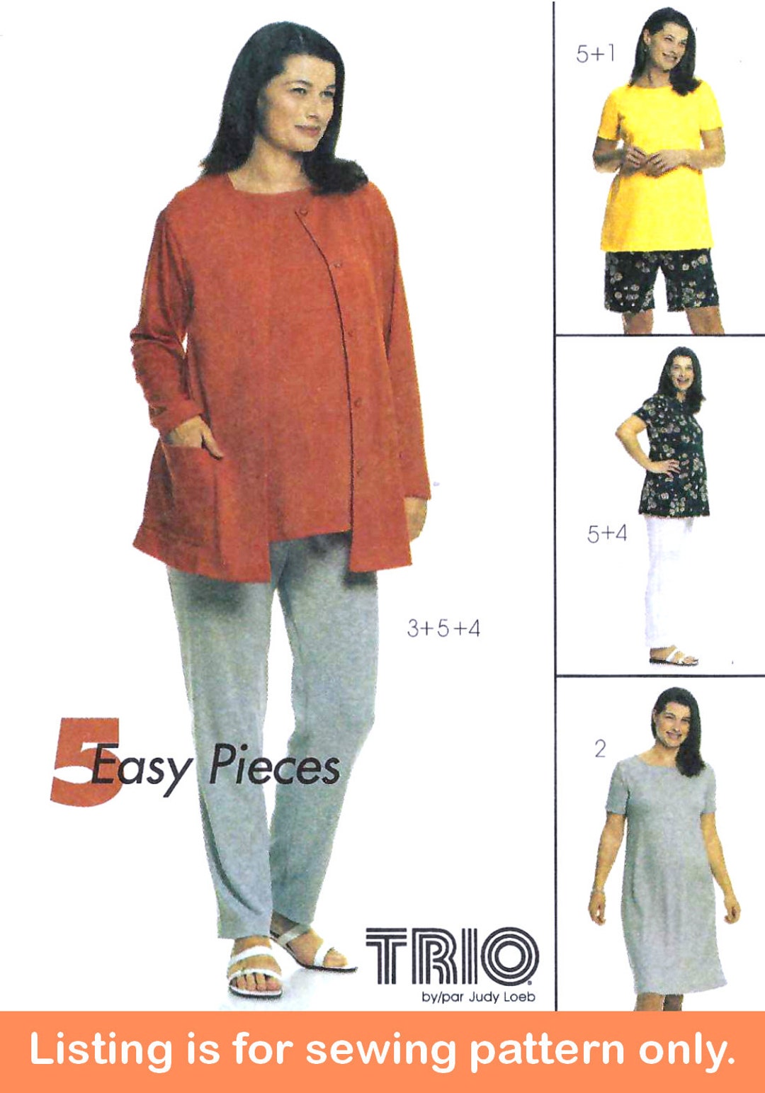 MATERNITY SEWING PATTERN Sew Womens Misses Clothes Clothing Dress Top ...
