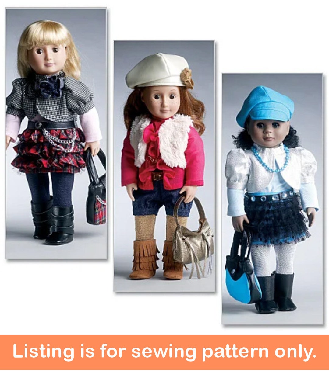 DOLL CLOTHES Sewing PATTERN | Make Clothing for 18" Inch Doll | Fits ...