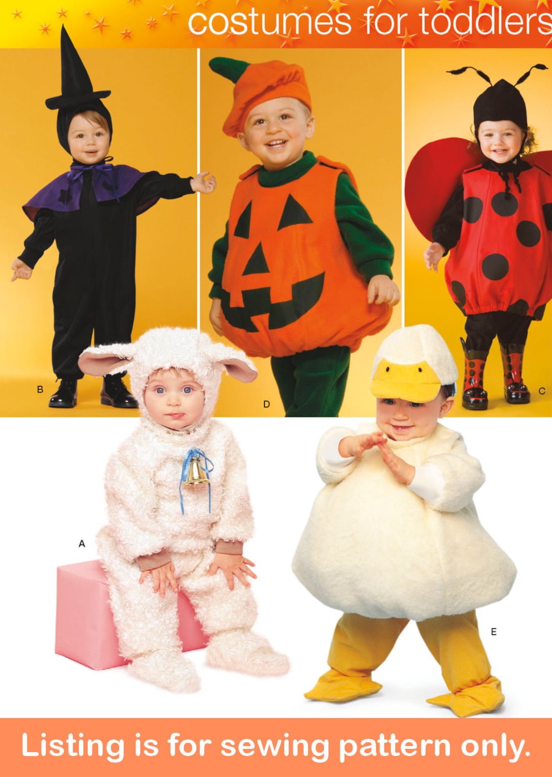 COSTUME SEWING PATTERN | Make Toddler Halloween Carnival Outfit | Lamb ...