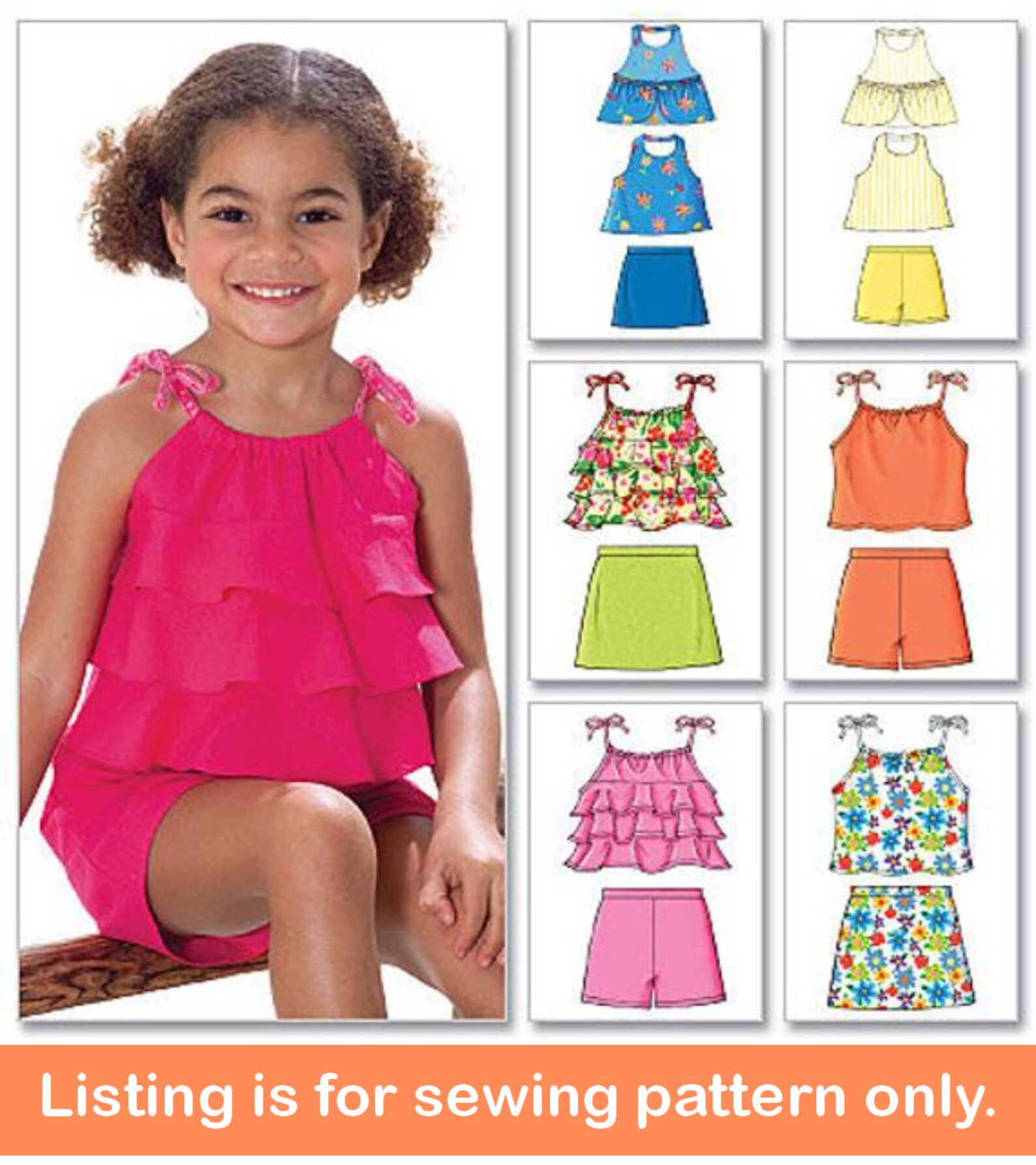 SUMMER SEWING PATTERN Make Girls Clothes Kids Clothing - Etsy