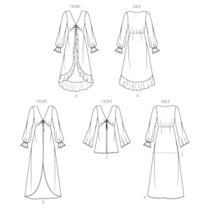DUSTER SEWING PATTERN | Sew Women Clothes Clothing | Long Short Cover ...