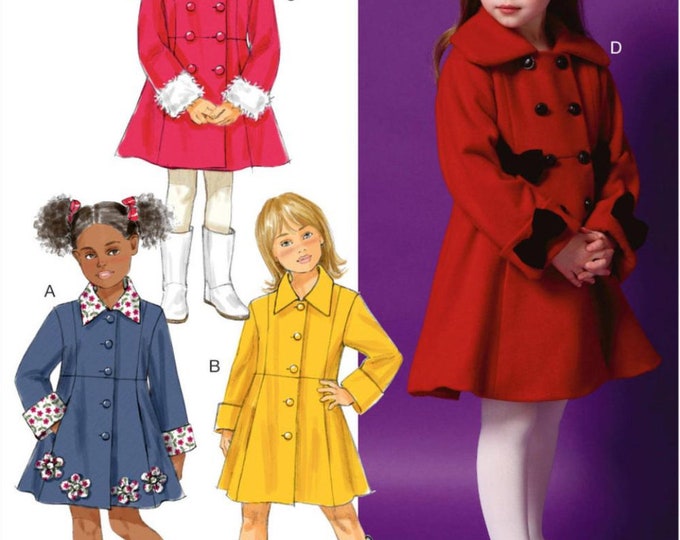 COAT SEWING PATTERN | Make Girls Clothes | Kids Clothing Winter Vintage ...