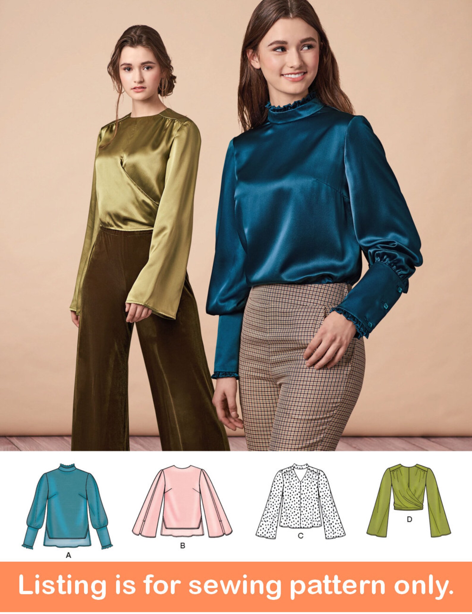 BLOUSE SEWING PATTERN Sew Womens Clothes Clothing Long - Etsy