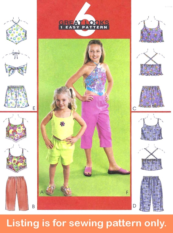SUMMER SEWING PATTERN Sew Girls Clothes Clothing Triangle - Etsy