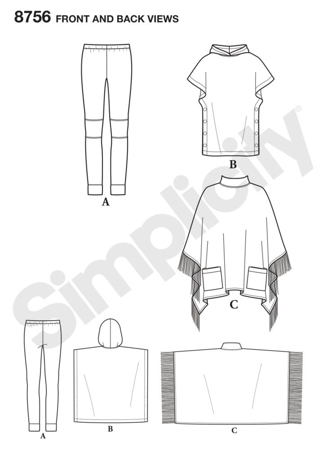 PONCHO SEWING PATTERN Make Girls Clothes Kids Clothing | Etsy