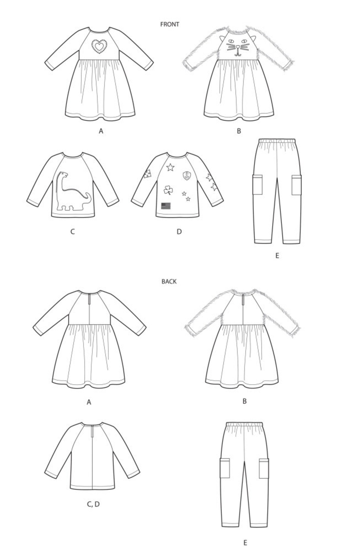 KIDS SEWING PATTERN Make Boys Girls Clothes Clothing | Etsy