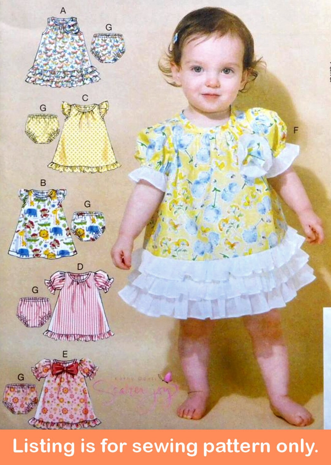 Sale!!! GIRLS SEWING PATTERN | Sew Baby Clothes Infant Clothing | Pring ...