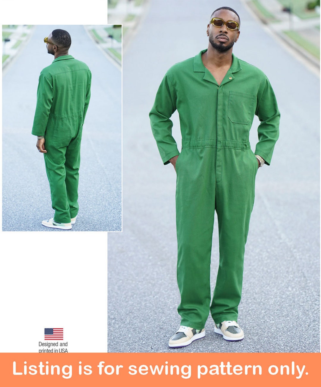JUMPSUIT SEWING PATTERN | Sew Mens Clothes Clothing | Utility Cargo ...
