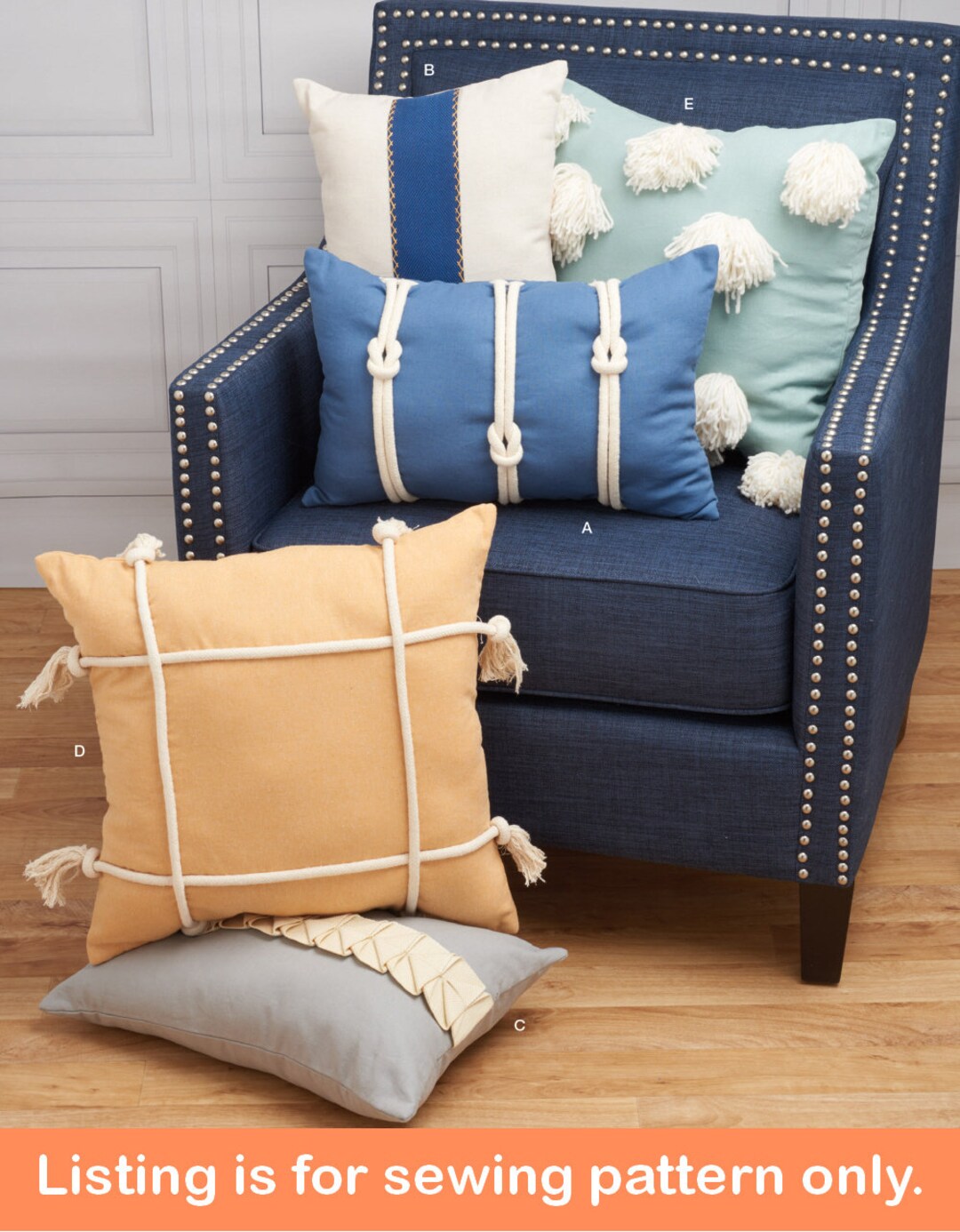THROW PILLOW Sewing PATTERN | Sew Home Decor Decoration Couch Accent ...