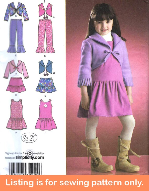 GIRLS SEWING PATTERN Sew Fall Clothes Clothing Jacket Vest - Etsy