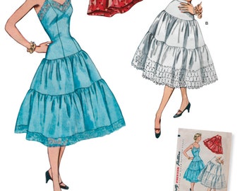 PETTICOAT SEWING PATTERN Sew Womens Misses Clothes Clothing - Etsy