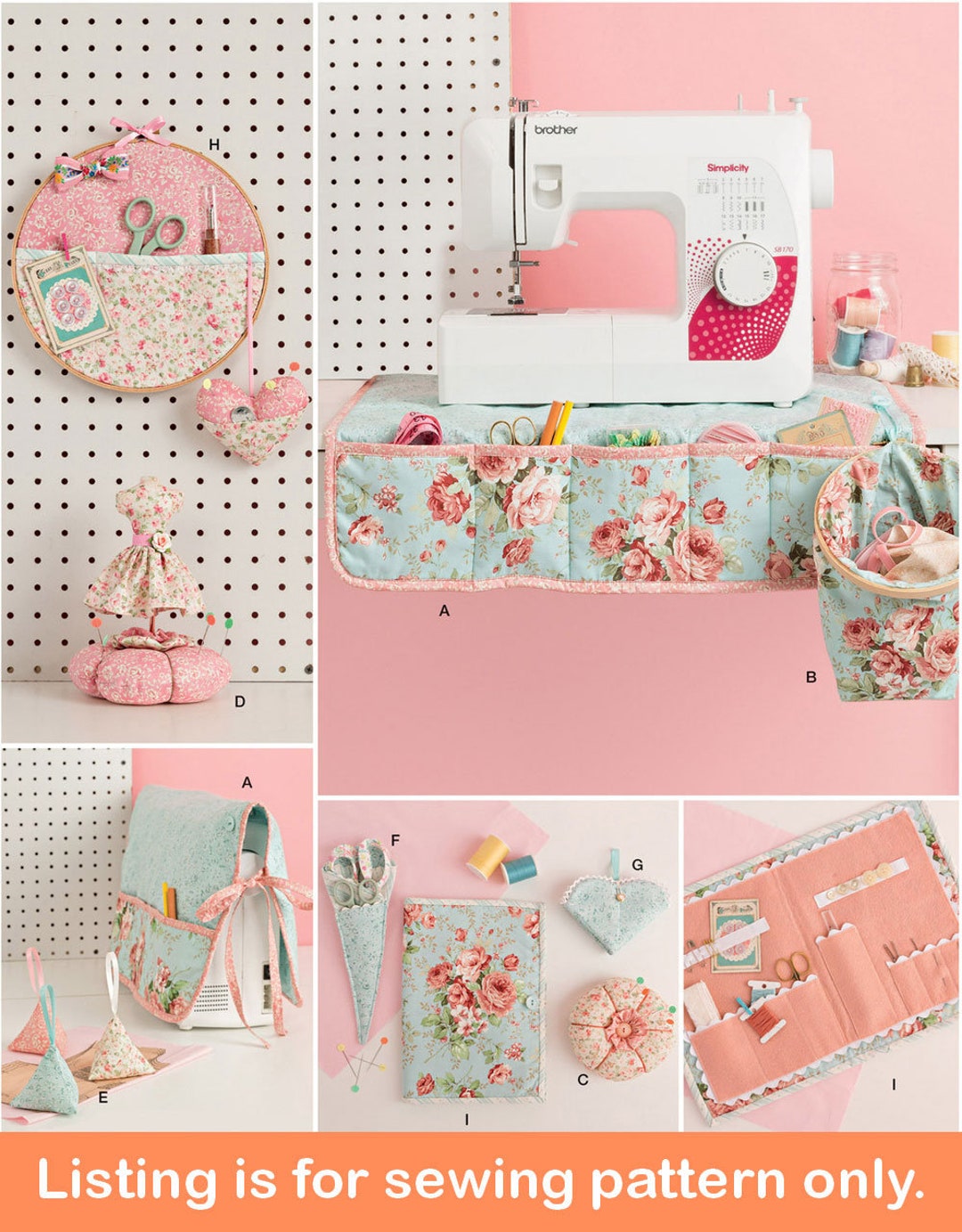 SEWING ACCESSORIES PATTERN | Sew Sewing Mat Cover Bag Storage Organizer ...