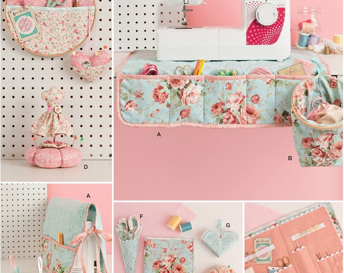 SEWING ACCESSORIES PATTERN Sew Sewing Mat Cover Bag Storage Organizer ...