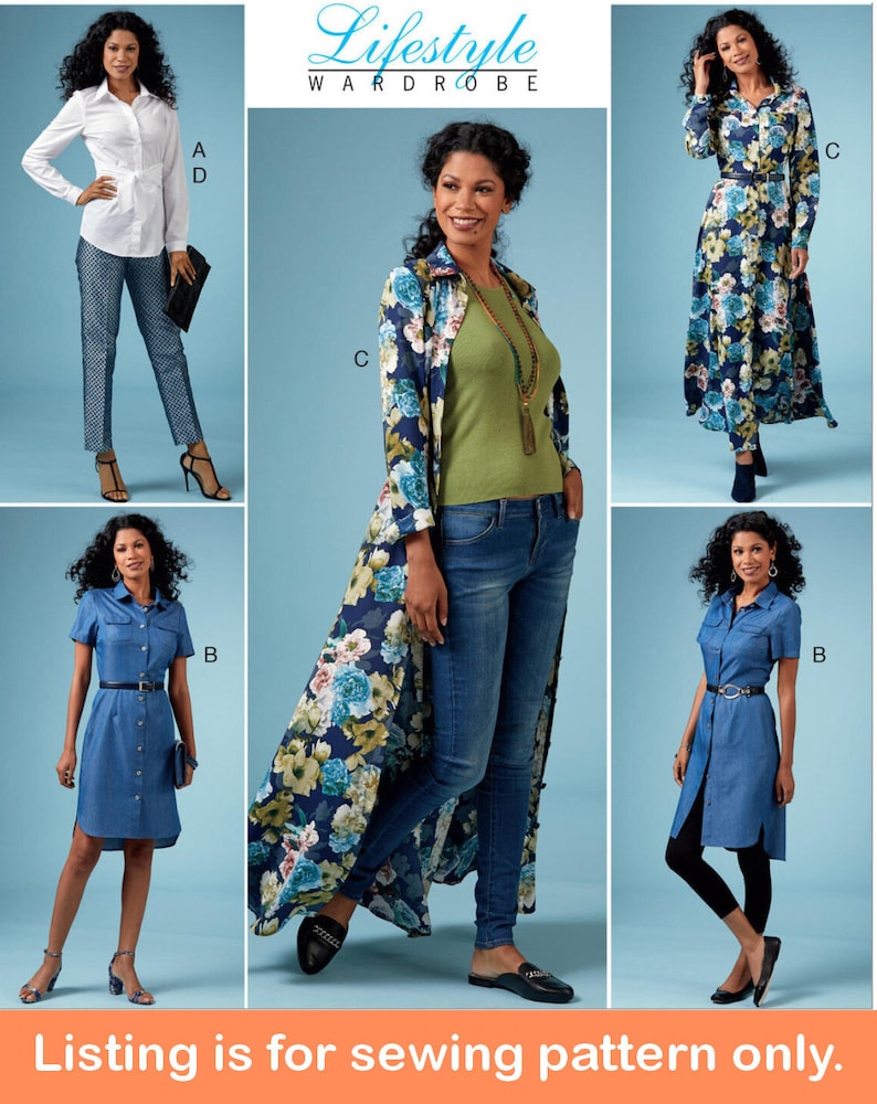 WOMEN SEWING PATTERN Sew Outfit Clothes Clothing Duster - Etsy