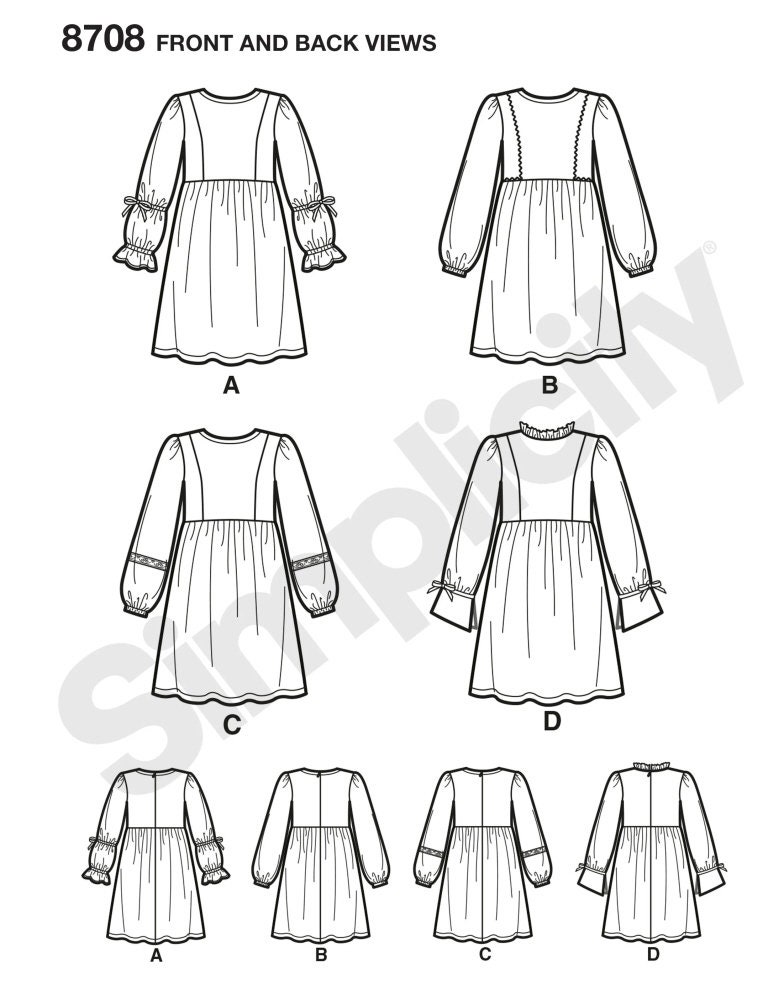 Sale!! DRESS SEWING PATTERN | Make Girls Clothes | Kids Clothing Fall ...