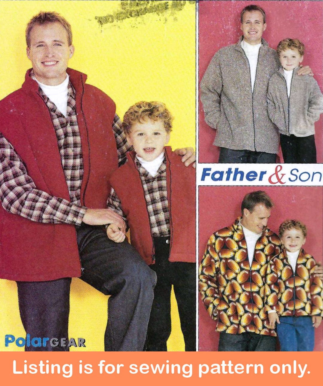 Father Son SEWING PATTERN | Make Men Boys Matching Clothes Clothing ...