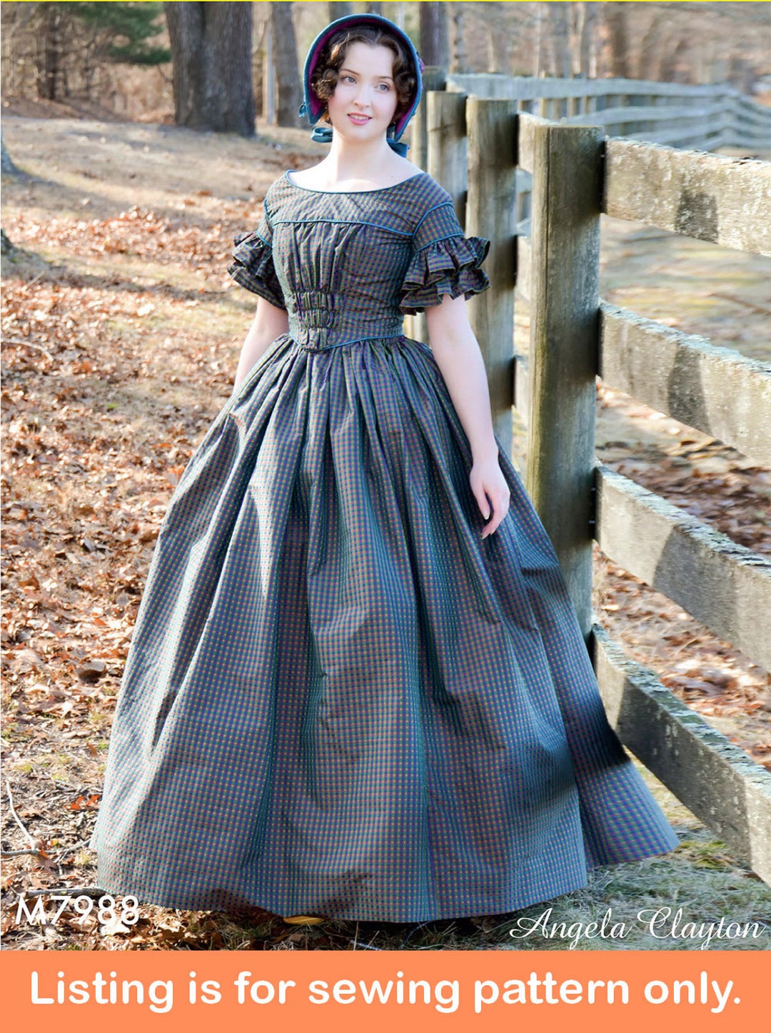 COSTUME SEWING PATTERN | Sew Women Halloween Outfit | Dress Gown Civil ...