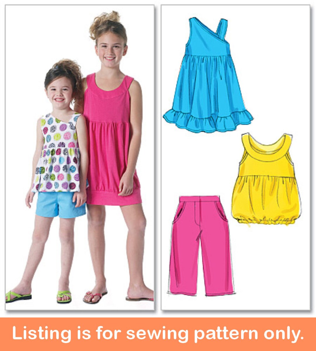 GIRLS SEWING PATTERN | Sew Tween Teen Clothes Clothing | Shirt Dress ...