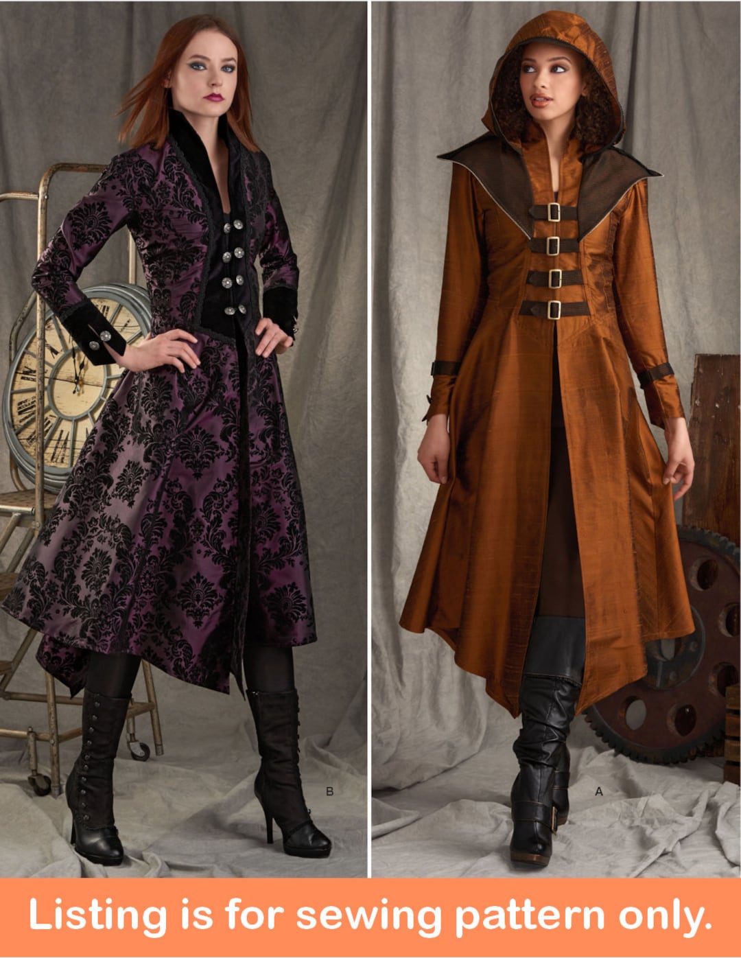COSTUME SEWING PATTERN | Sew Women Halloween | Coat Dress Jacket ...
