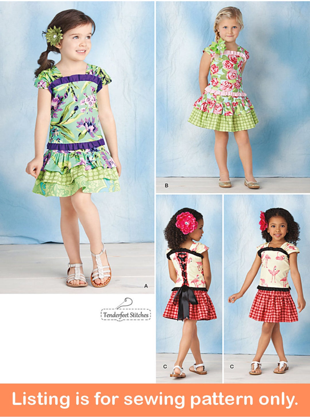 GIRLS SEWING PATTERN | Make Girls Clothes | Kids Clothing Ruffle Shirt ...