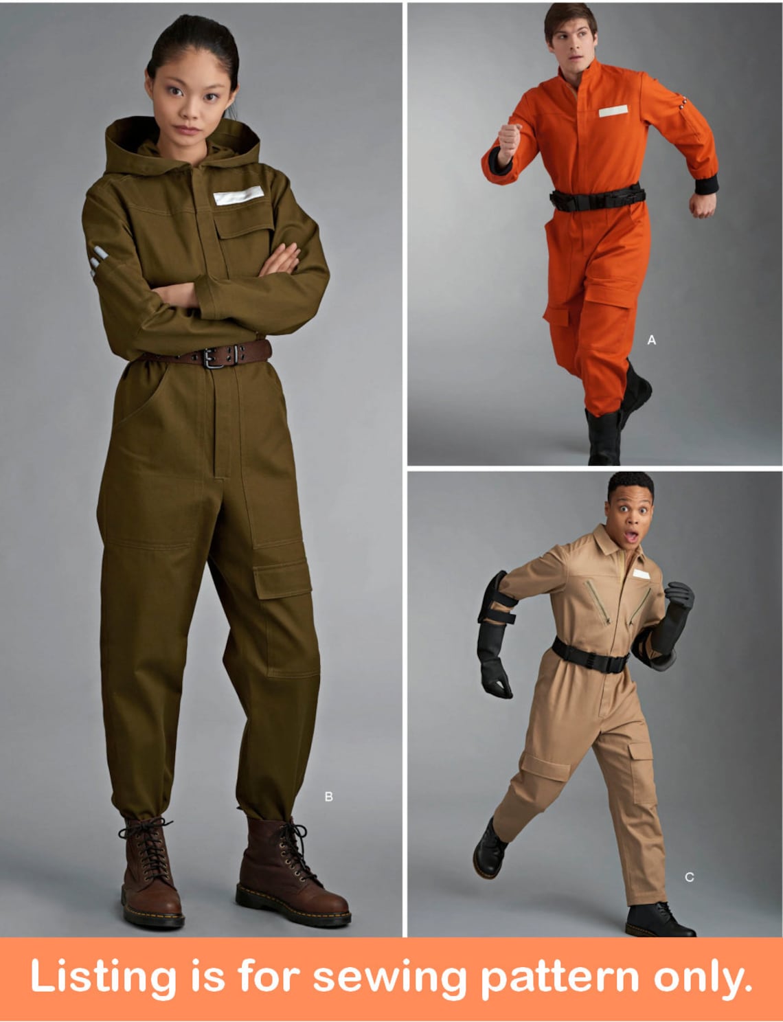 COVERALLS SEWING PATTERN Sew Women Men Teen Halloween | Etsy