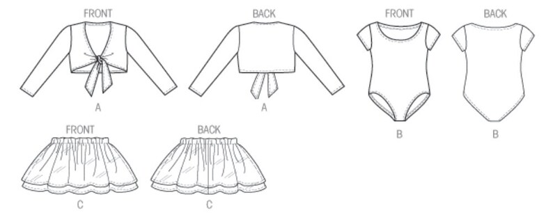 DANCEWEAR SEWING PATTERN | Sew Girl Ballet Clothes Clothing | Leotard ...