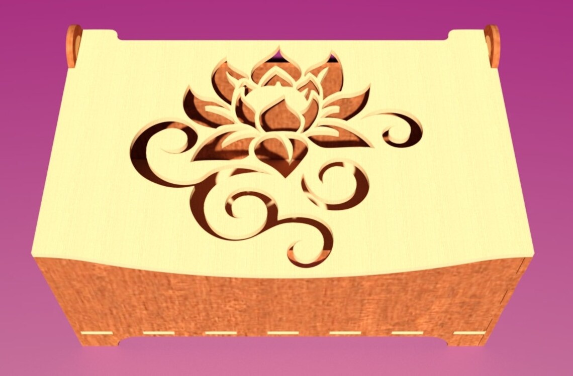 Jewelry Box, Box, CNC Pattern, CNC Plan, DWG Files, 3D Project, Laser ...