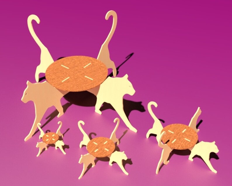 Stand, Cats, Cnc Plan, Cnc Pattern, 3D, Laser Cut, Download, Ai Files ...