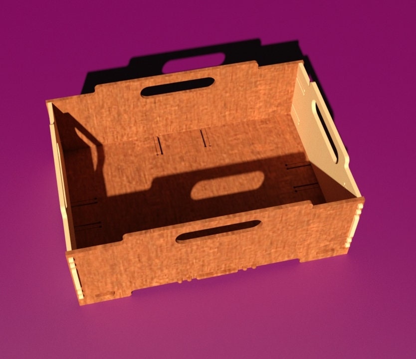 Modular Storage Box, CNC Pattern, CNC Plan, DWG Files, 3D Project ...
