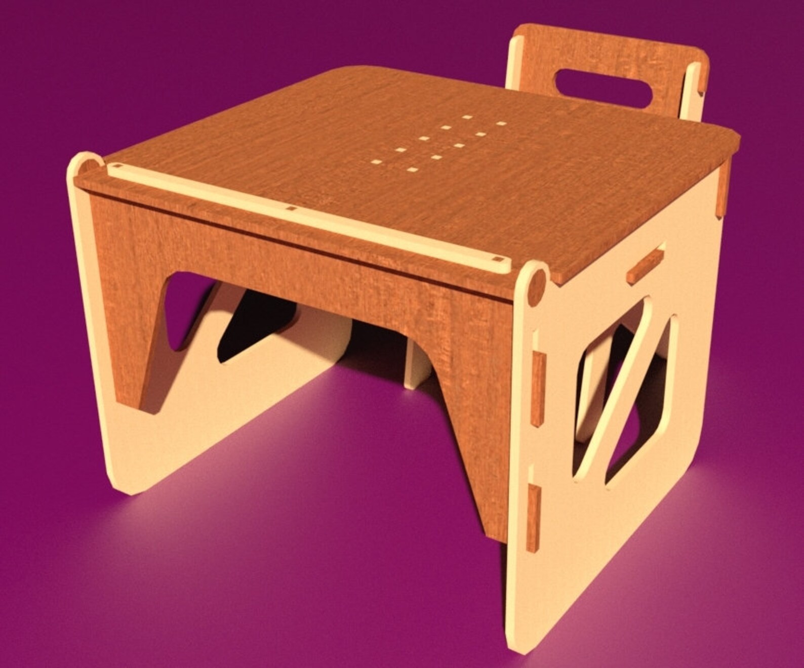 School Desk and Chair for a Child, Cnc Pattern, 3d, Laser Cut, Download ...